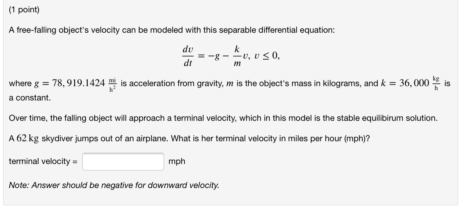 solved-1-point-a-free-falling-object-s-velocity-can-be-chegg