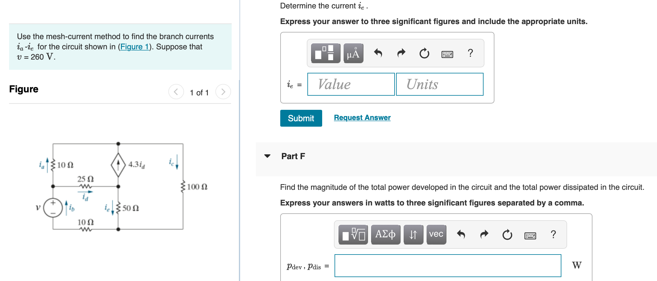 Solved Use the mesh-current method to find the branch | Chegg.com