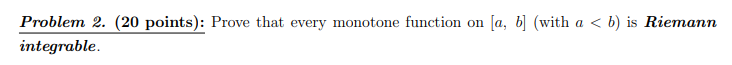 Solved a Problem 2. (20 points): Prove that every monotone | Chegg.com