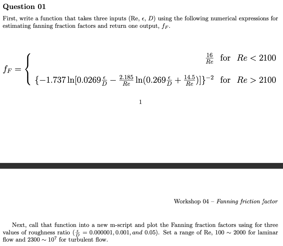 Solved Question 01 First, write a function that takes three | Chegg.com