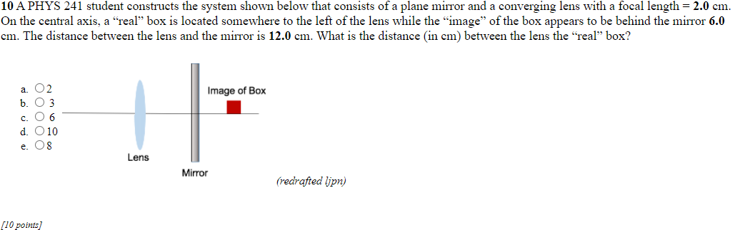 Solved 10 A PHYS 241 student constructs the system shown | Chegg.com