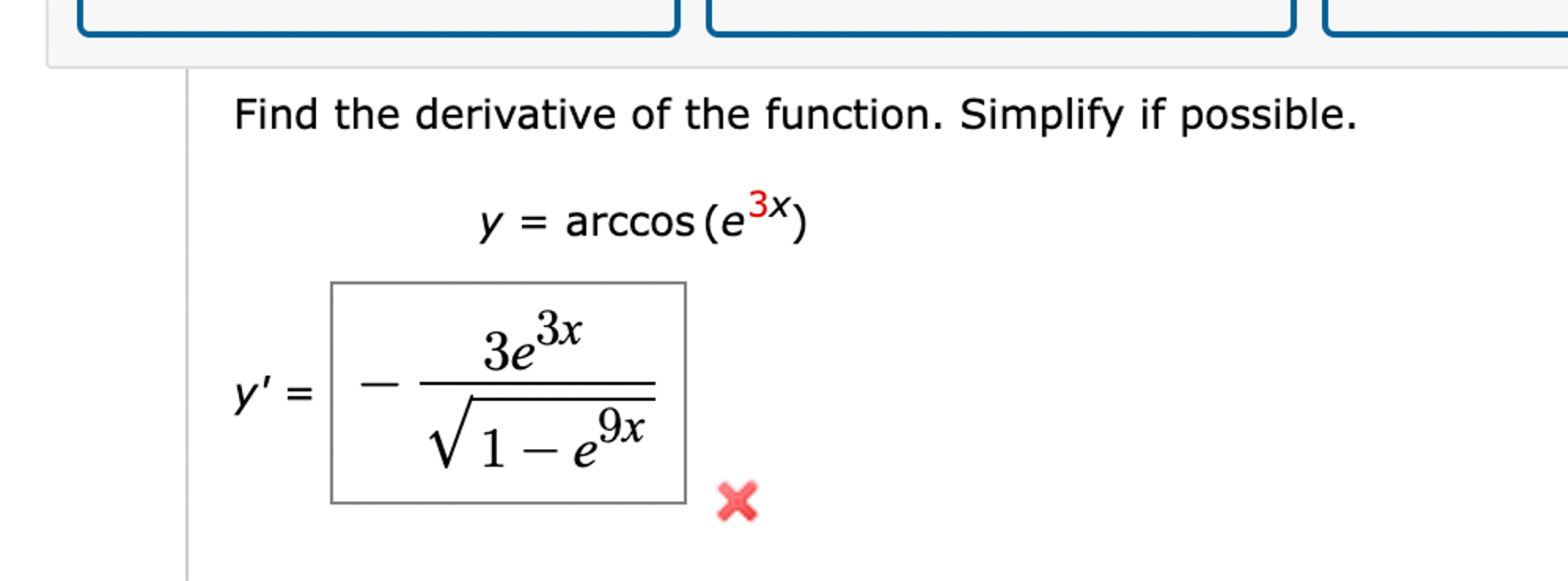 Solved Find the derivative of the function. Simplify if | Chegg.com