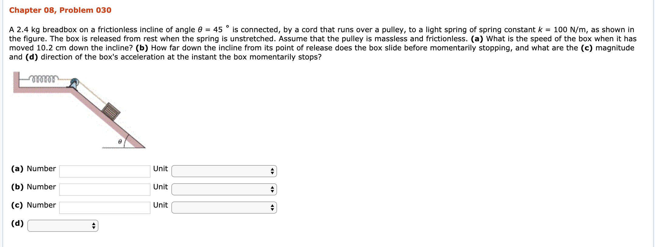 Solved Chapter 08, Problem 030 A 2.4 kg breadbox on a | Chegg.com Solved Chapter 08, Problem 030 A 2.4 kg breadbox on a | Chegg.com