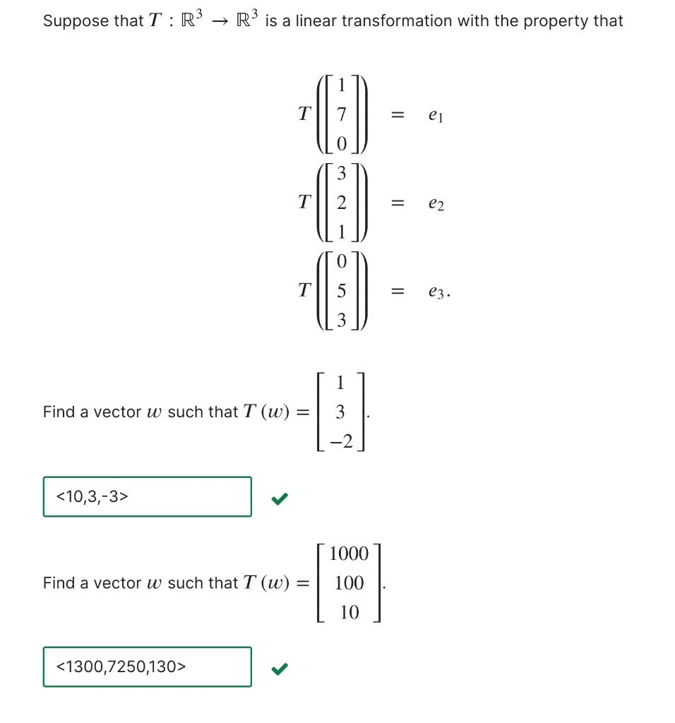 Solved Suppose that T : R3 R3 is a linear transformation | Chegg.com