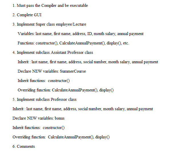 Solved Objective An Object Oriented Programming Language Chegg