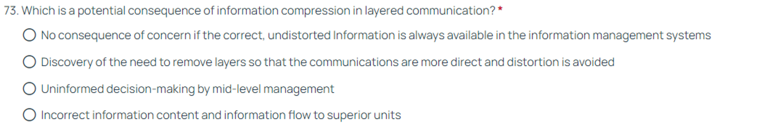 Solved Which is a potential consequence of information | Chegg.com