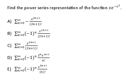 Solved Find the power series representation of the function | Chegg.com
