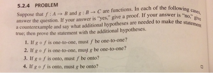 Solved Suppose that f: A rightarrow B and g: B rightarrow C | Chegg.com
