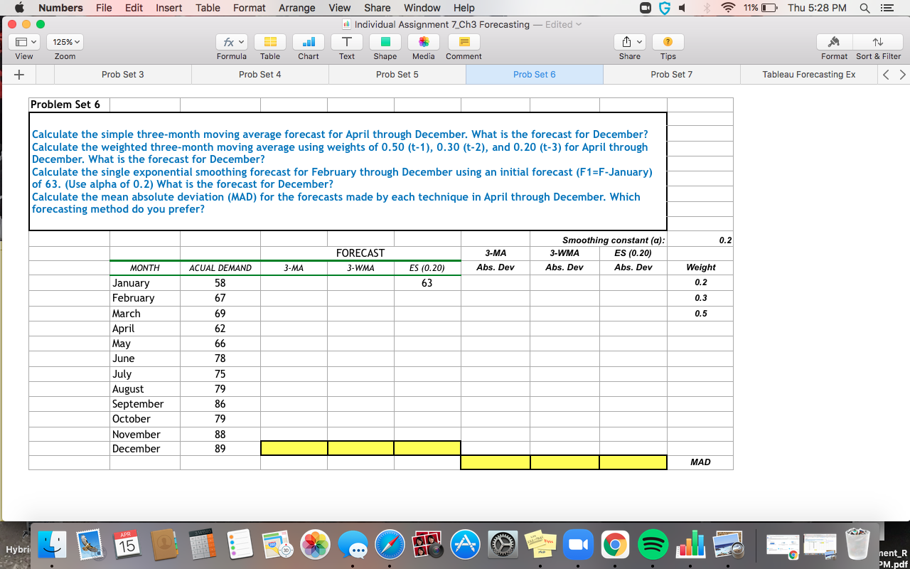 Solved Numbers File Edit Insert G 1 11%O Thu 5:28 PM Q = | Chegg.com