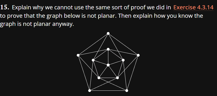 Solved 15. Explain why we cannot use the same sort of proof | Chegg.com