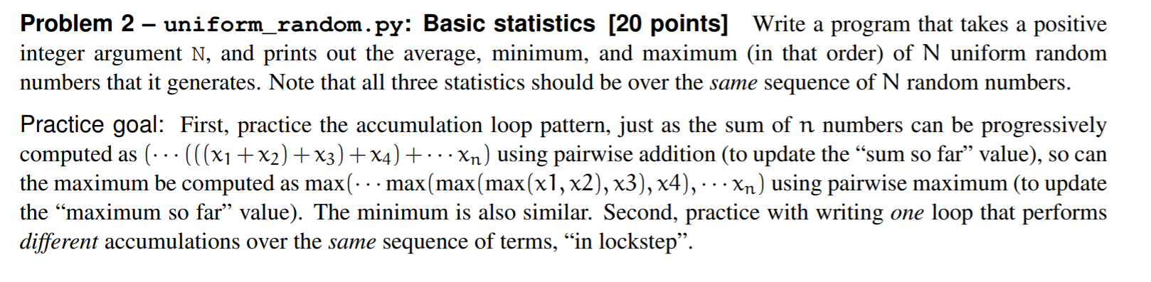 Solved in python 3 Problem 2 – uniform_random.py: Basic | Chegg.com