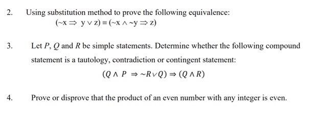 Solved 2. Using substitution method to prove the following | Chegg.com