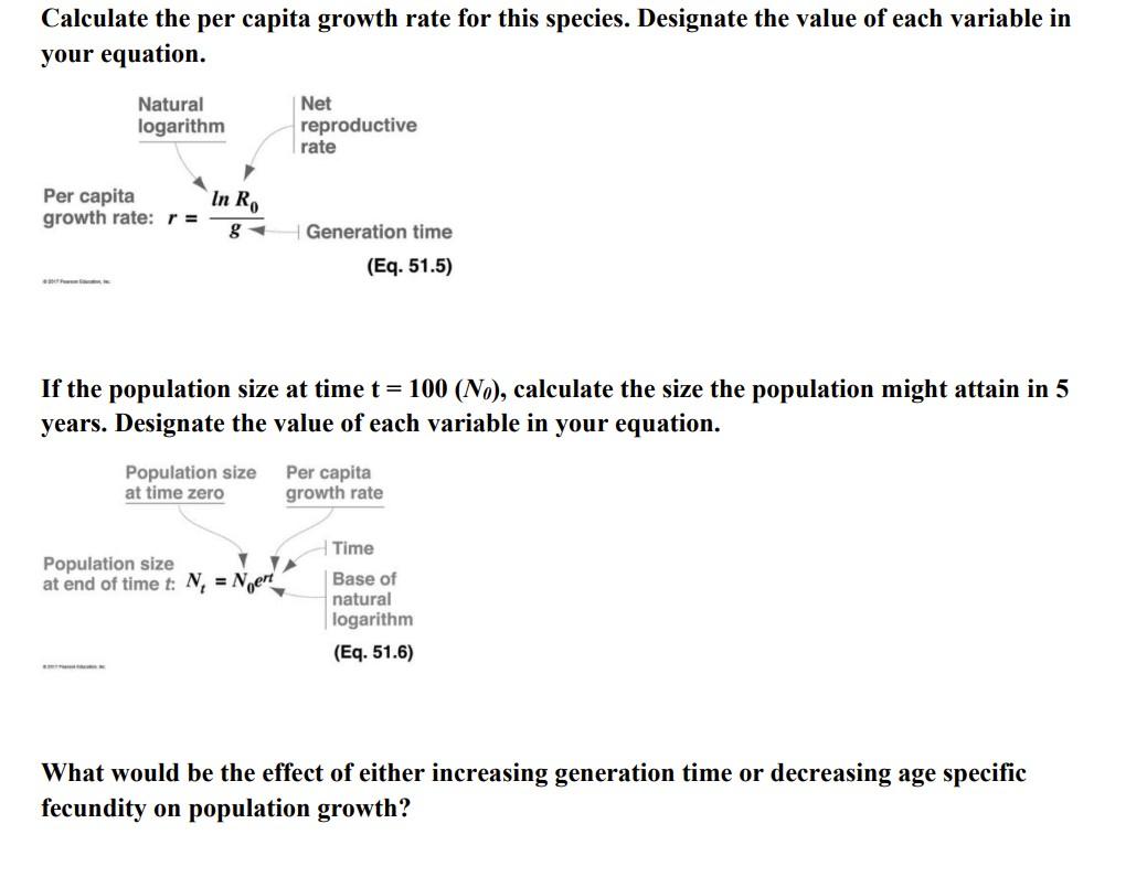Solved Calculate the generation time (g) for this species of | Chegg.com