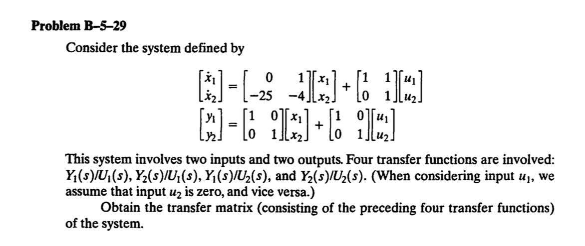 Solved Consider the system defined by | Chegg.com