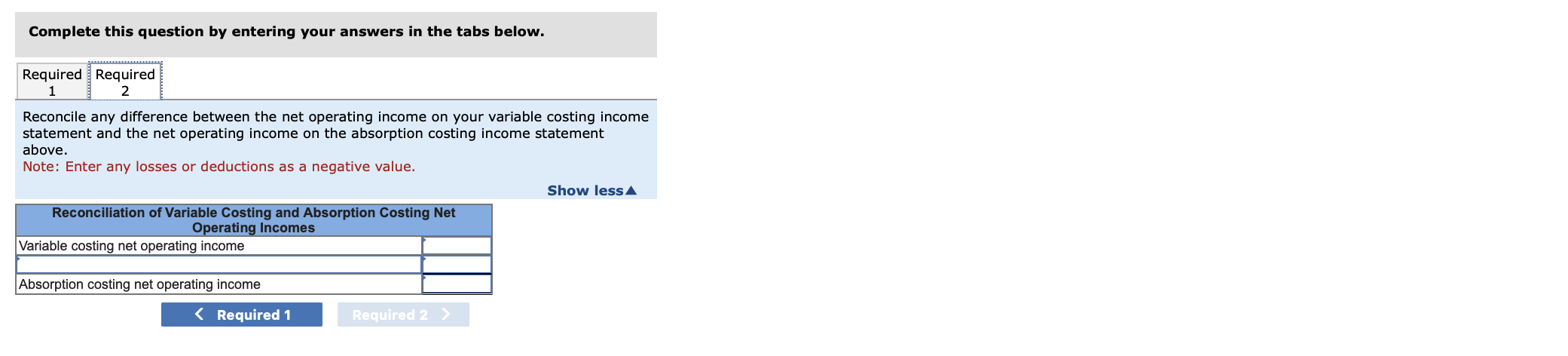 Solved Exercise 6-12 (Algo) Variable Costing Income | Chegg.com Solved Exercise 6-12 (Algo) Variable Costing Income | Chegg.com