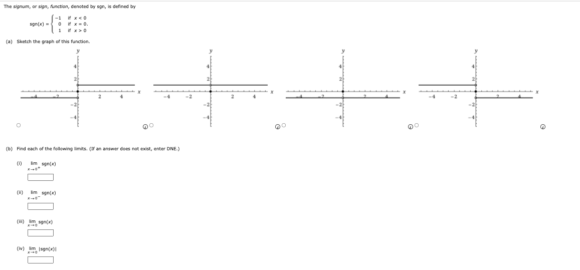 Solved The signum, or sign, function, denoted by sgn, is | Chegg.com