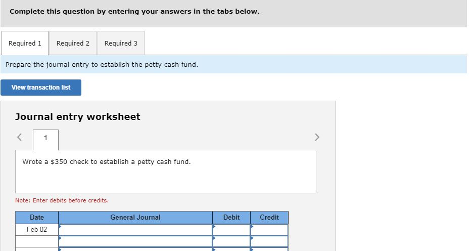 Solved Problem 6-3A Establishing, reimbursing, and | Chegg.com