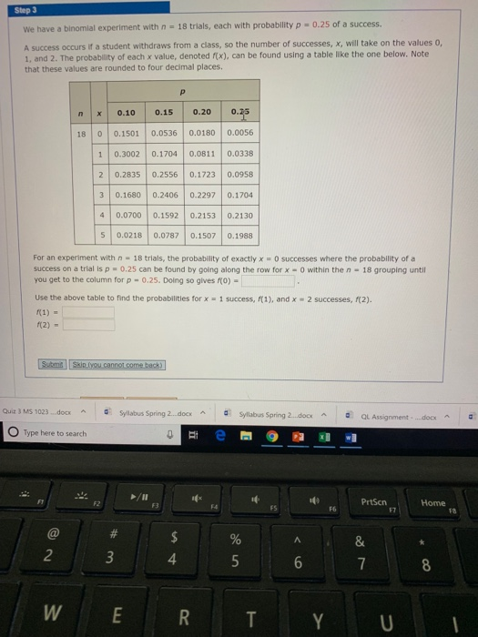 Solved Step 2 The values for use in the hypergeometric have | Chegg.com