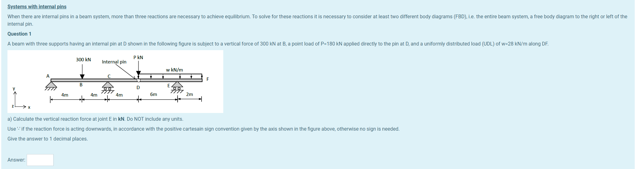 Solved Systems with internal pins When there are internal | Chegg.com