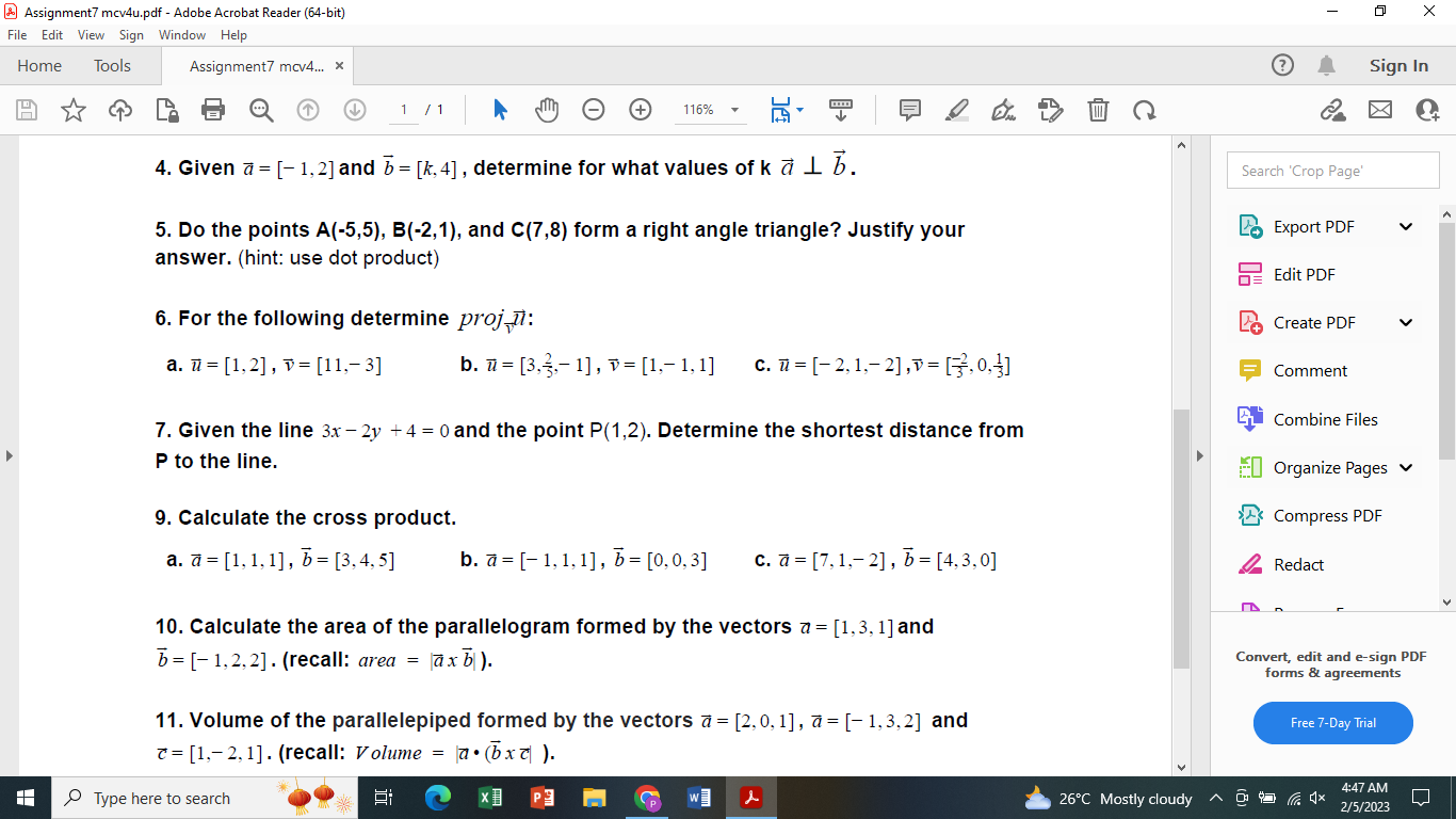 Solved (8) Assignment7 mcv4u.pdf - Adobe Acrobat Reader | Chegg.com