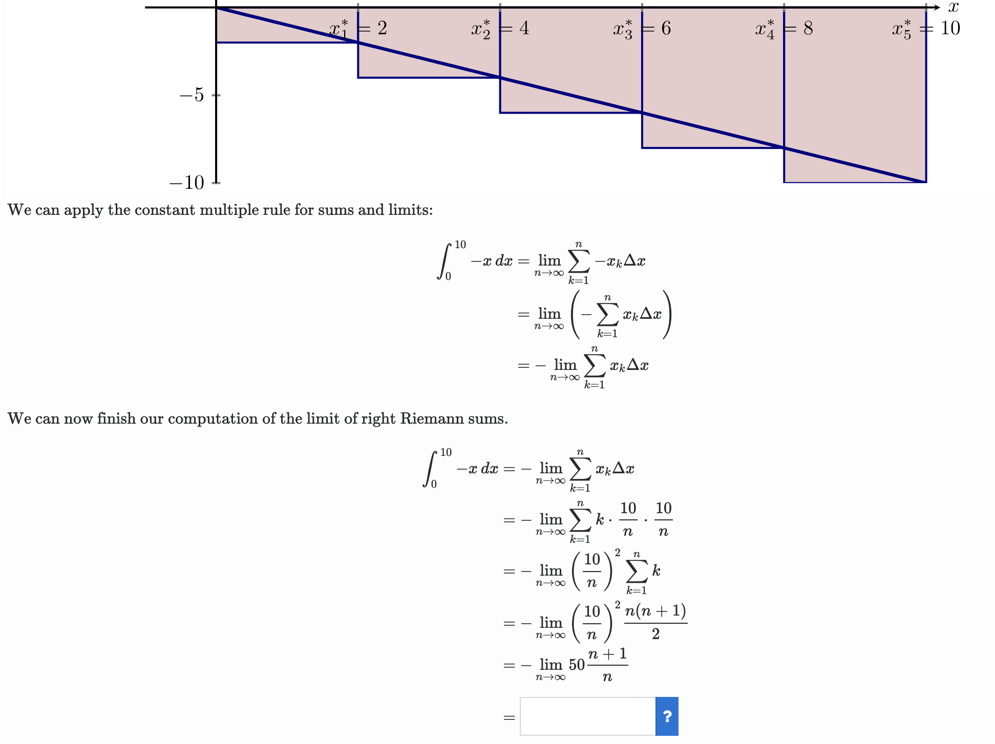 Solved We can apply the constant multiple rule for sums and | Chegg.com