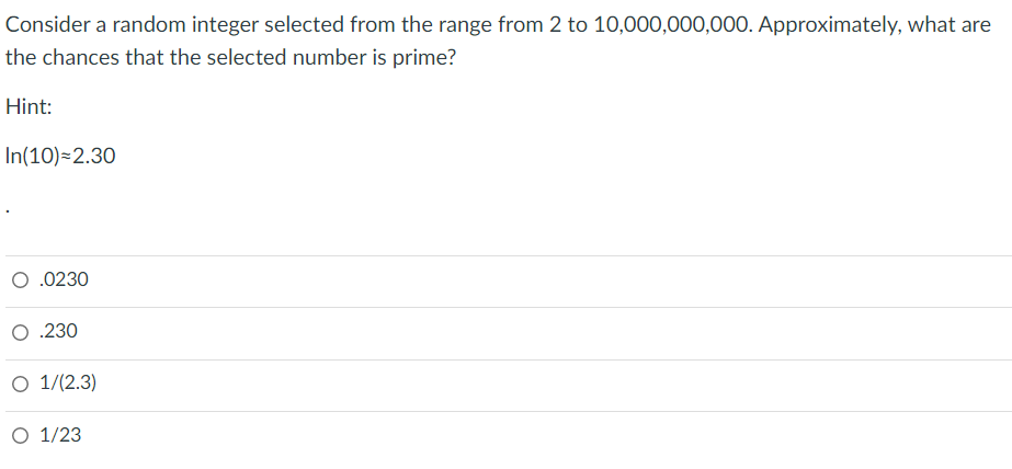 Solved Consider a random integer selected from the range | Chegg.com