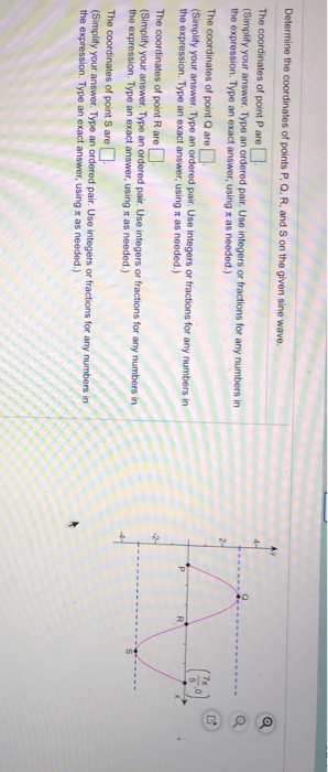 Solved Determine The Coordinates Of Points P Q R And S On