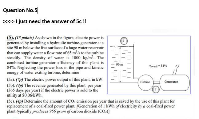 Solved Question No.5 >>>>I just need the answer of 5c !! 90 | Chegg.com
