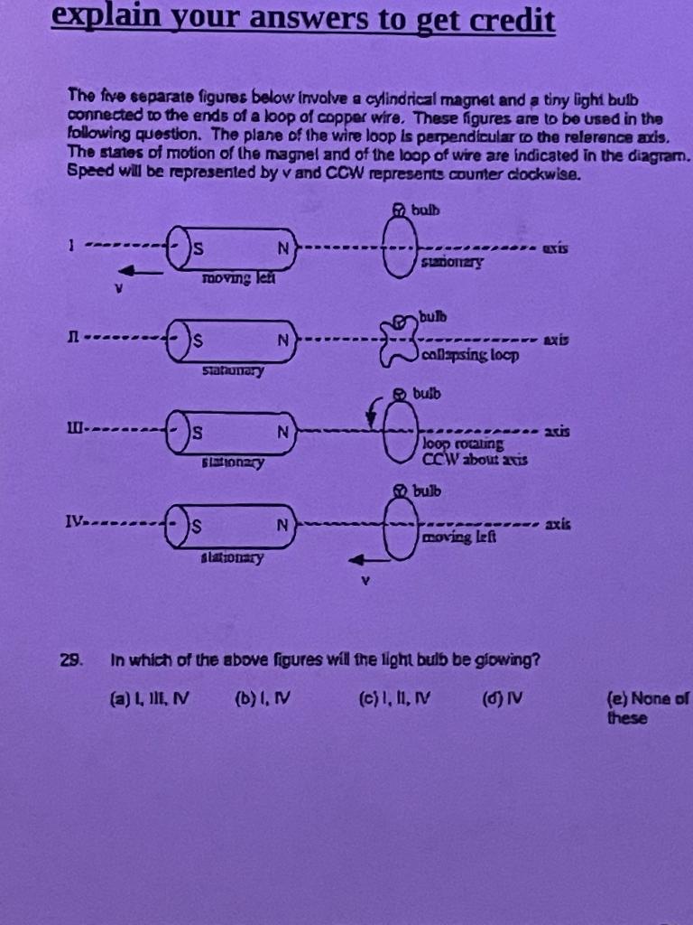 Solved The fve separate figures below involve a cylindirical | Chegg.com