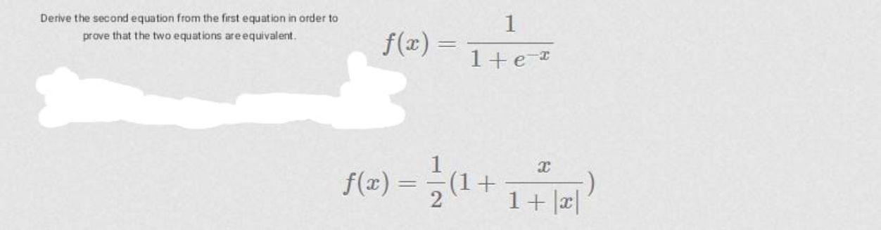 Derive the second equation from the first equation in | Chegg.com