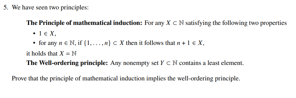 Solved We have seen two principles: The Principle of | Chegg.com
