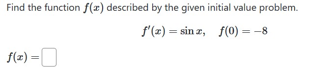 Solved Find the function f(x) ﻿described by the given | Chegg.com