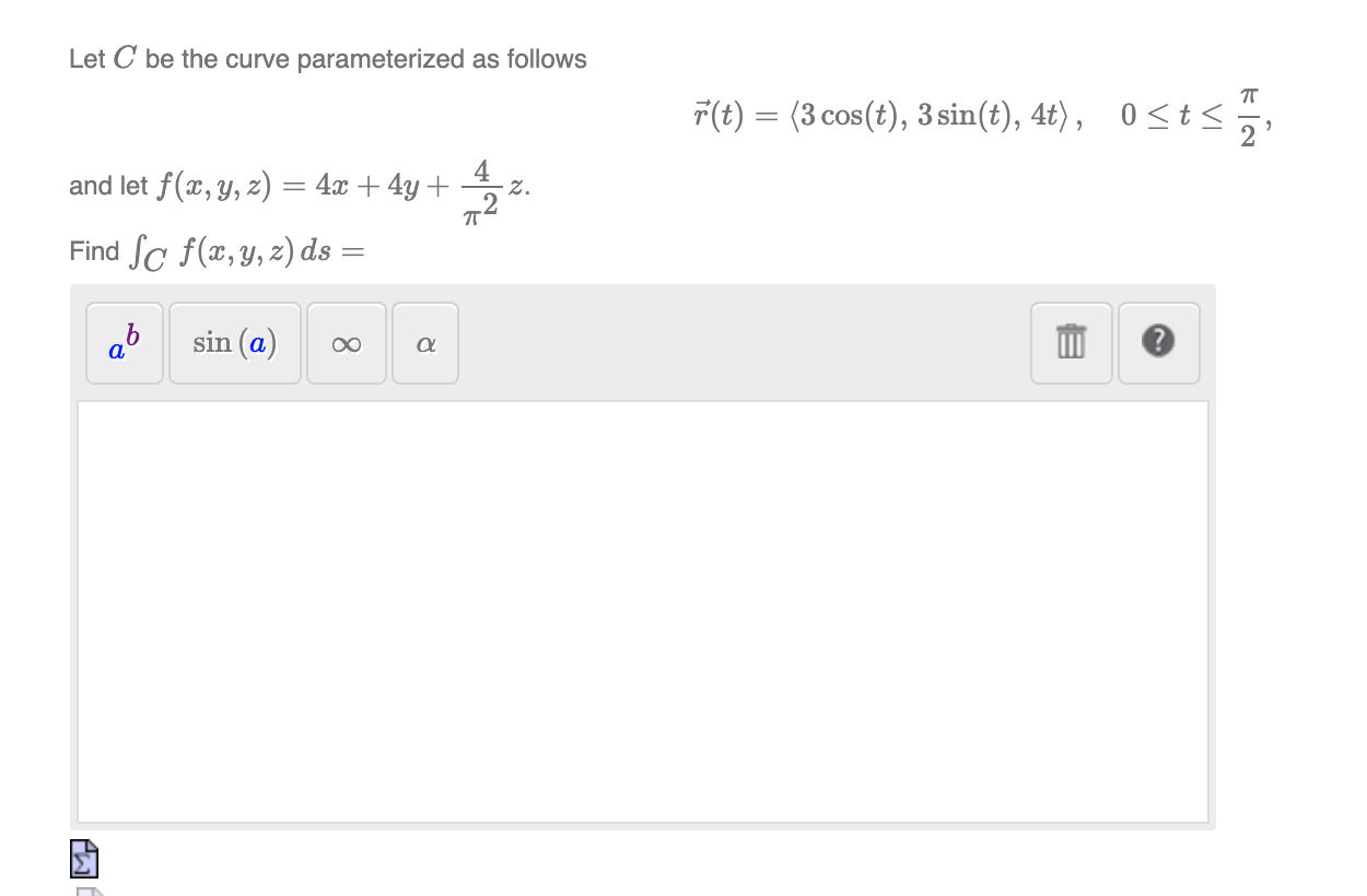 Solved Let C be the curve parameterized as follows F(t) = (3 | Chegg.com