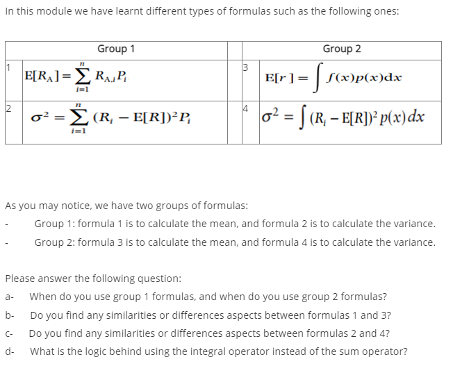 Solved In this module we have learnt different types of | Chegg.com