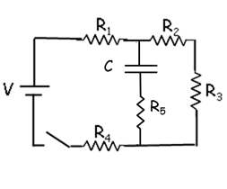 Solved 1) The switch has been open for a long time when at | Chegg.com