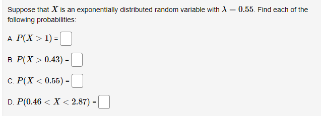 Solved Suppose that X is an exponentially distributed random | Chegg.com