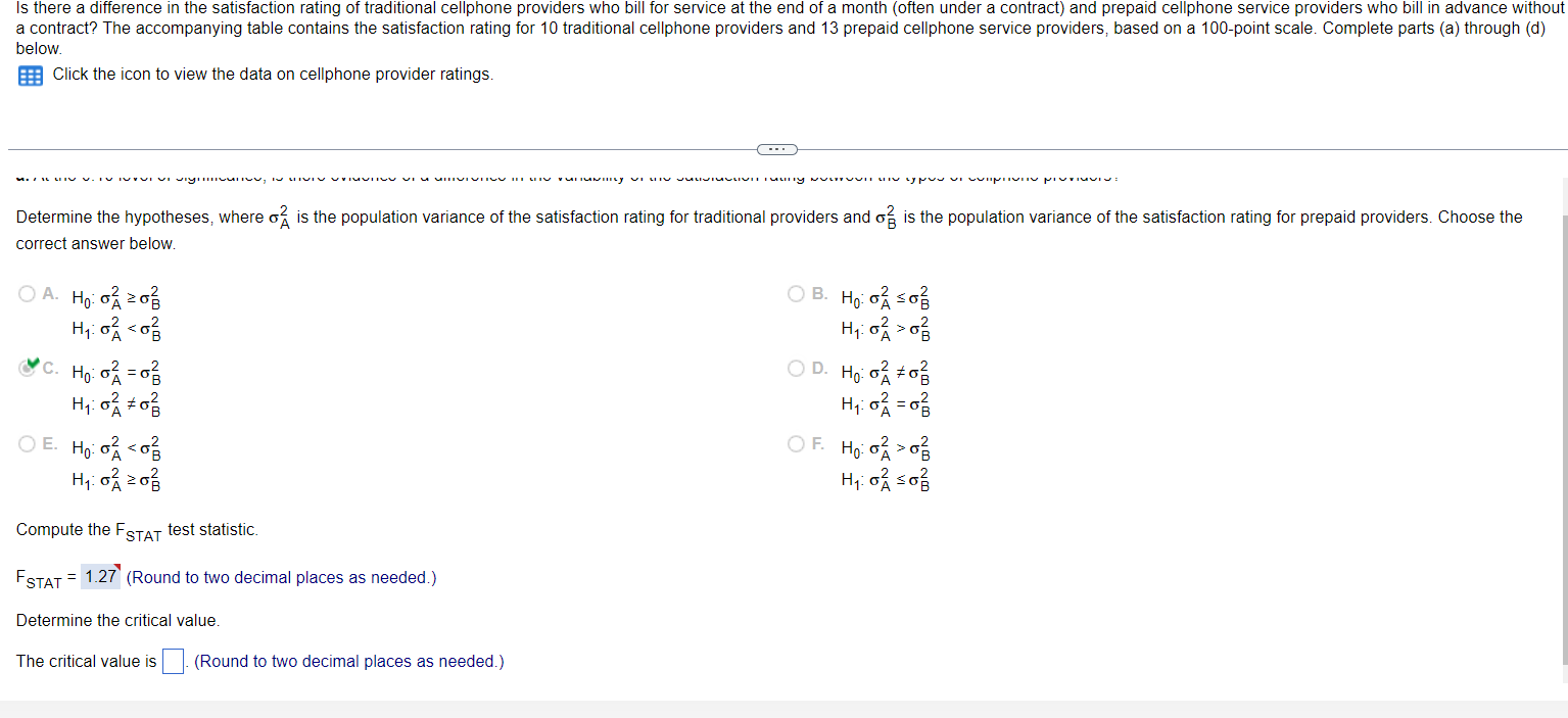 Solved Type Of Provider RatingTraditional Chegg