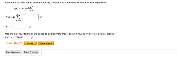Solved Find the Maclaurin series for the following function | Chegg.com