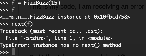 Solved (7 Marks) (Python) Complete the __next__ method | Chegg.com