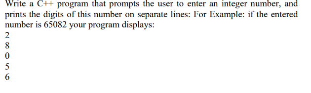 Solved Write a C++ ﻿program that prompts the user to enter | Chegg.com