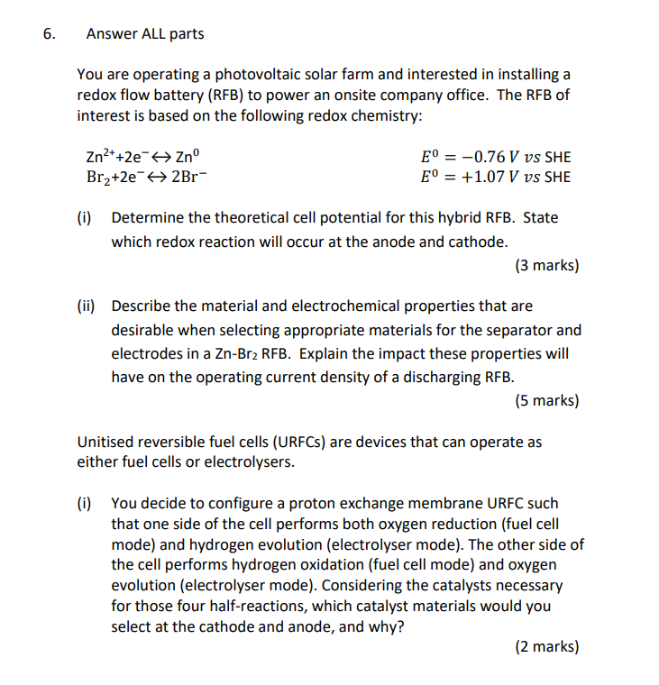 Solved Answer ALL parts You are operating a photovoltaic | Chegg.com