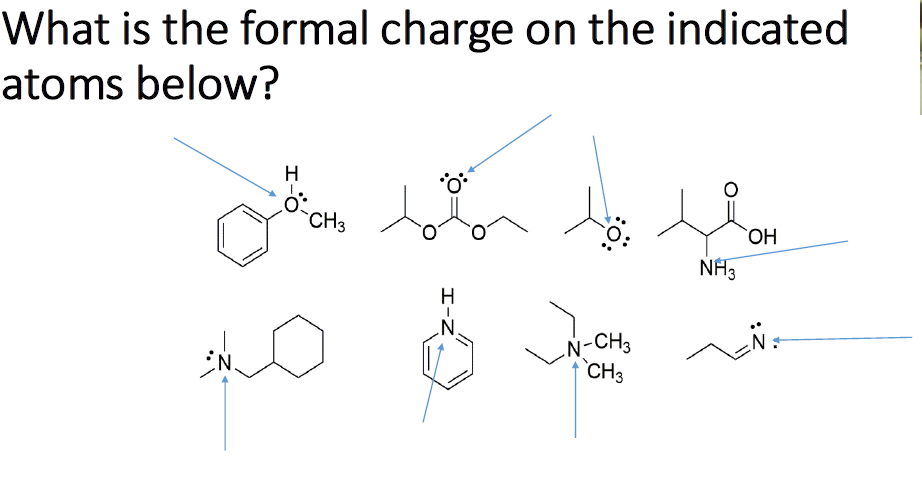 Solved What is the formal charge on the indicated atoms | Chegg.com