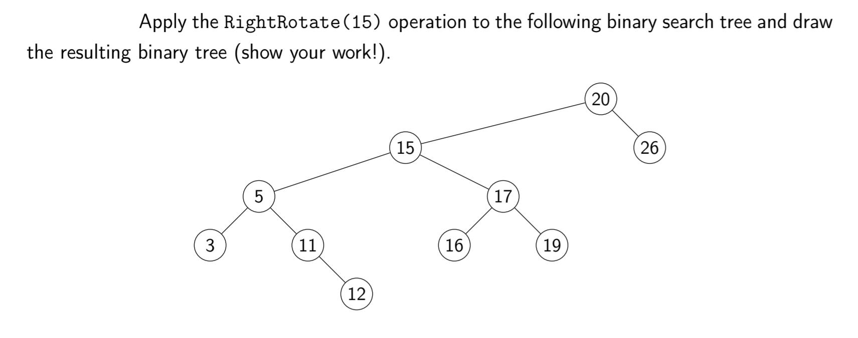 Solved Apply the RightRotate(15) operation to the following | Chegg.com