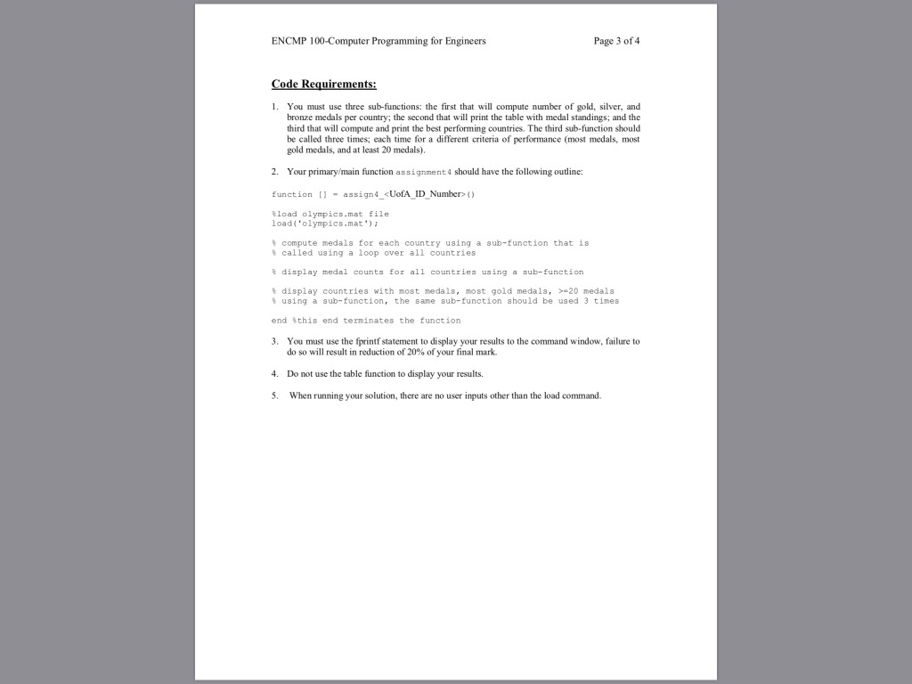 ENCMP 100-Computer Programming for Engineers Page 1 | Chegg.com