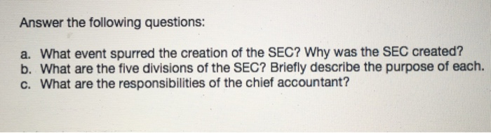 Solved Answer the following questions: a. What event spurred | Chegg.com