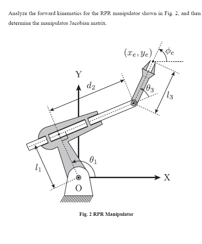Solved Analyze the forward kinematics for the RPR | Chegg.com