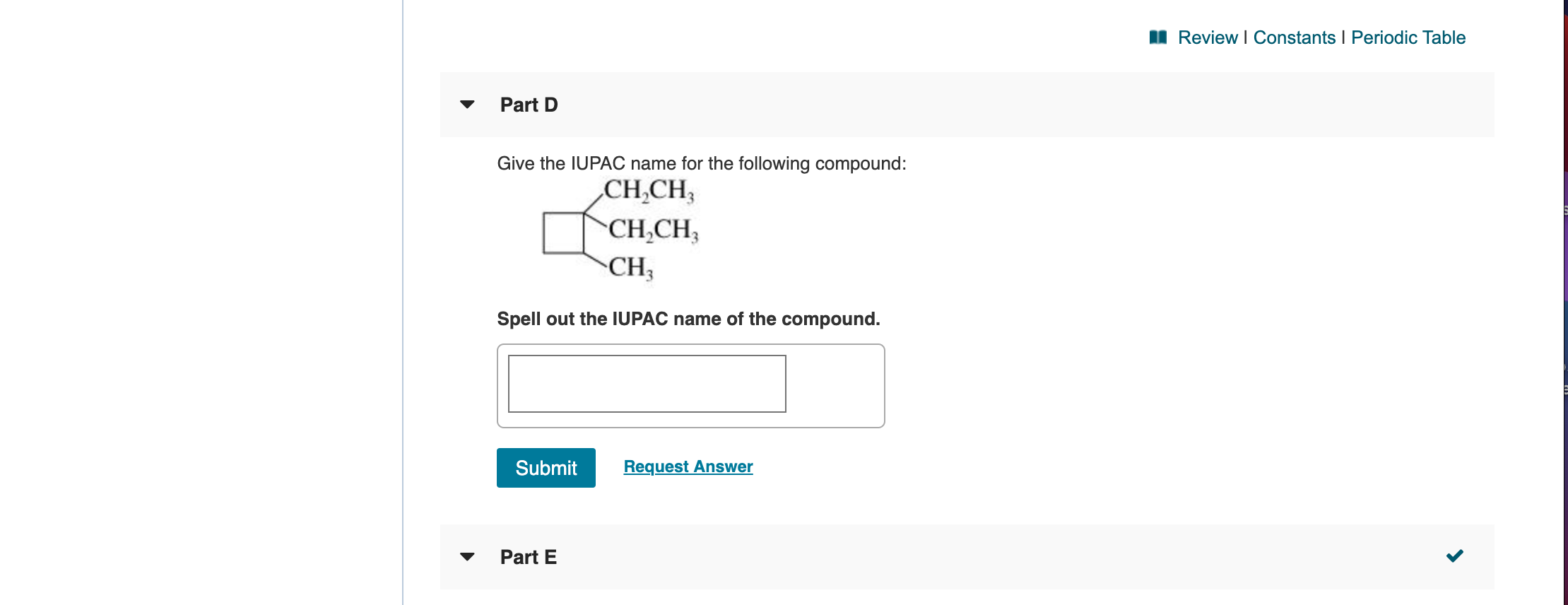 Solved II Review Constants | Periodic Table Part D Give the | Chegg.com Solved II Review Constants | Periodic Table Part D Give the | Chegg.com
