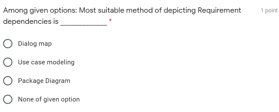 Solved 1 point Among given options: Most suitable method of | Chegg.com