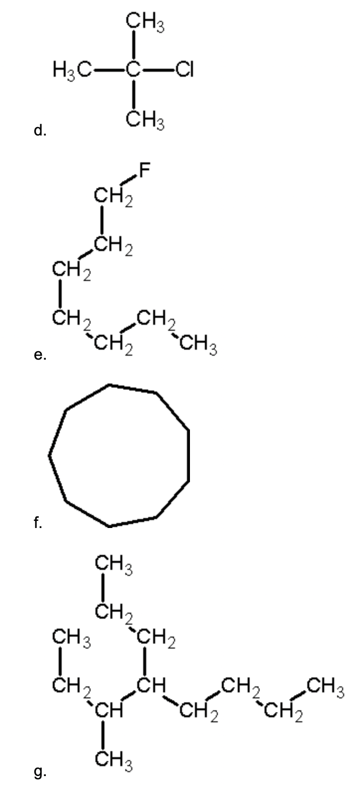 Solved 2. Name the following compounds: CH3 CH2 CH3 H2C CH | Chegg.com