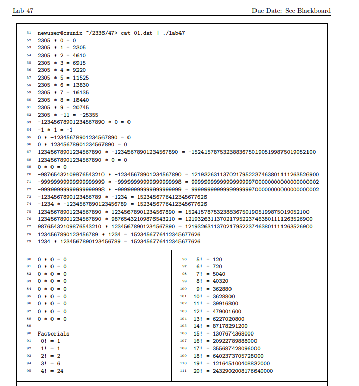 Value 4 Extend the BigInt class from Labs 45 and 46 | Chegg.com